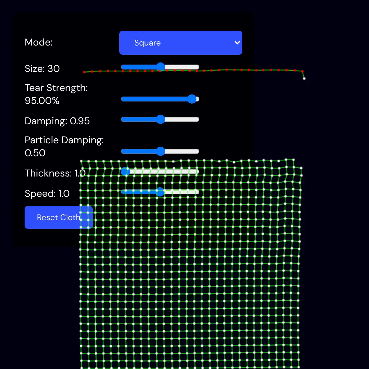 Interactive Cloth Simulation