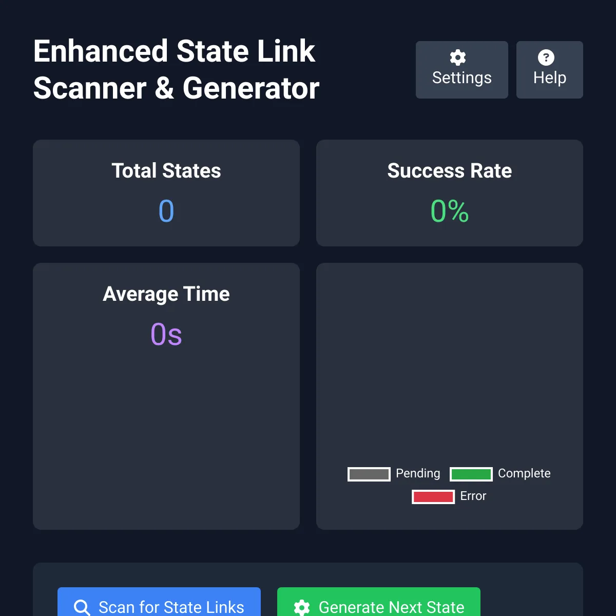 State Link Scanner & Batch Generator