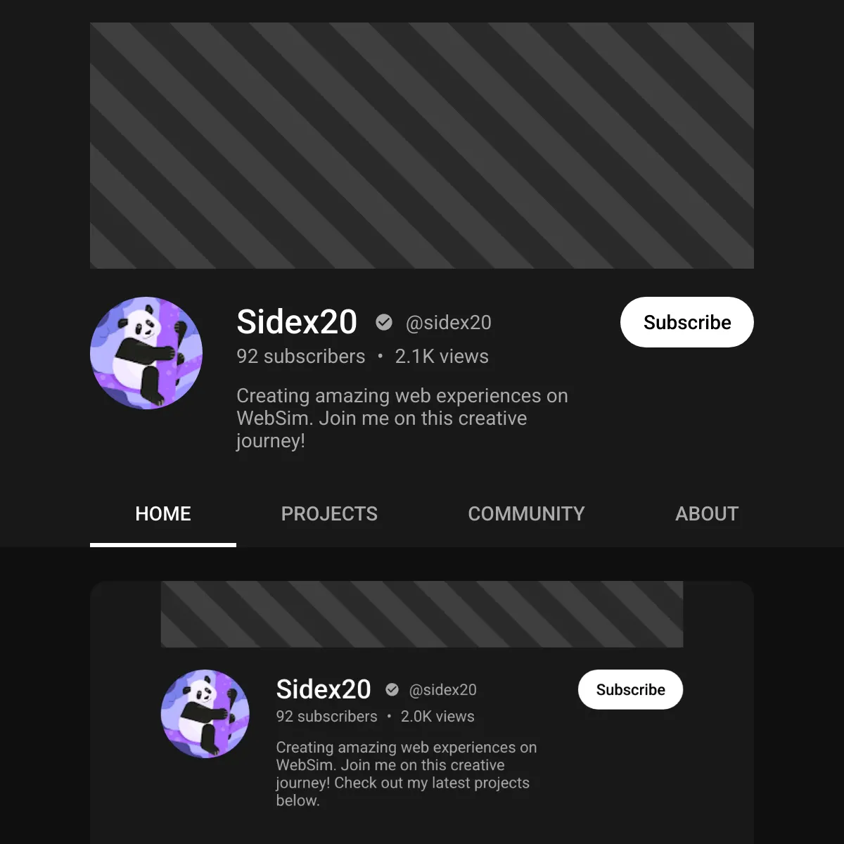 @sidex20 - WebSim Profile
